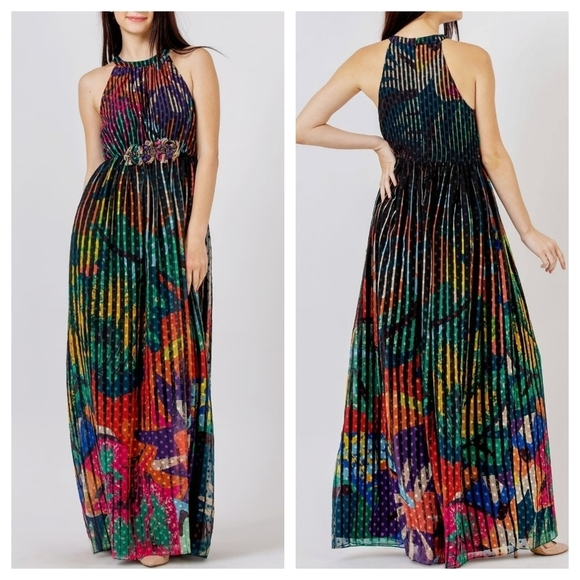 Anthropologie | Dresses | Anthro Geisha Designs 4 Kalinka Floral Maxi ...
